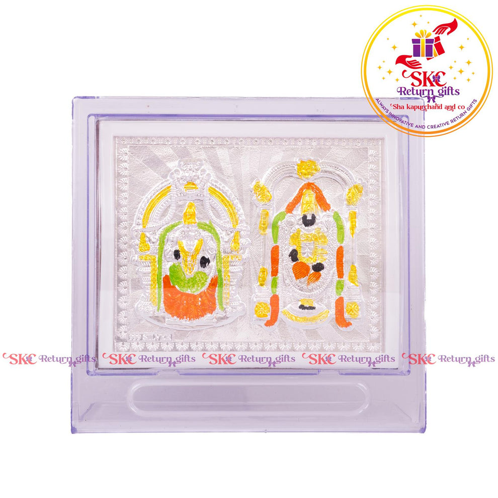 999 Silver Foil Balaji Padmavati Stand – Sha Kapurchand & Co