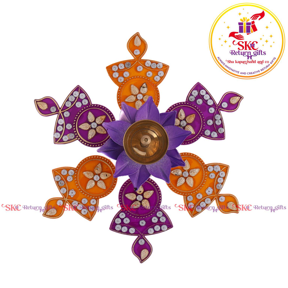 Acrylic Baby Rangoli With 3 Inch Diya – Sha Kapurchand & Co